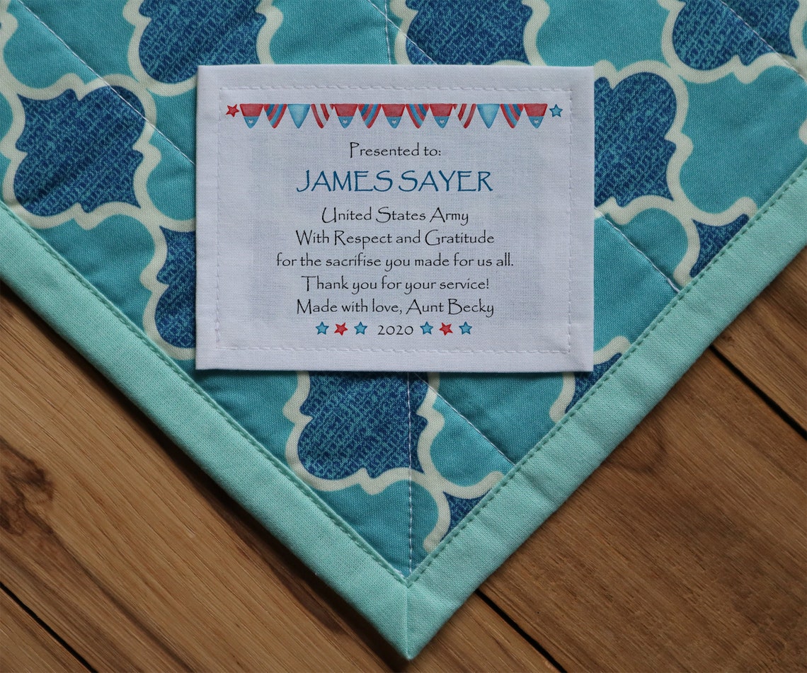Large Quilt Labels Personalized Sewing Labels Quilt Labels - Etsy