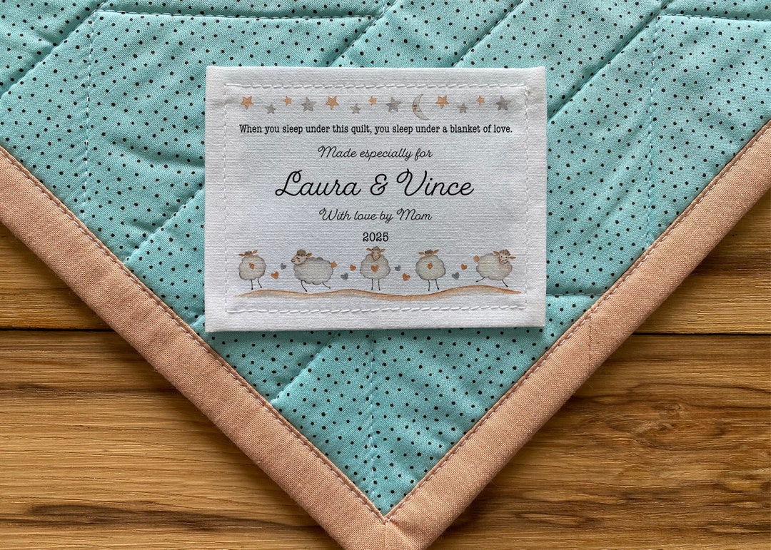Large Quilt Label, Personalized Sewing Labels, Knitting, Personalized ...