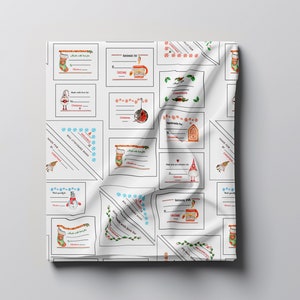 Quilt Label Fabric by Storkquilts - Fabric by the Yard - Cotton Labels ...