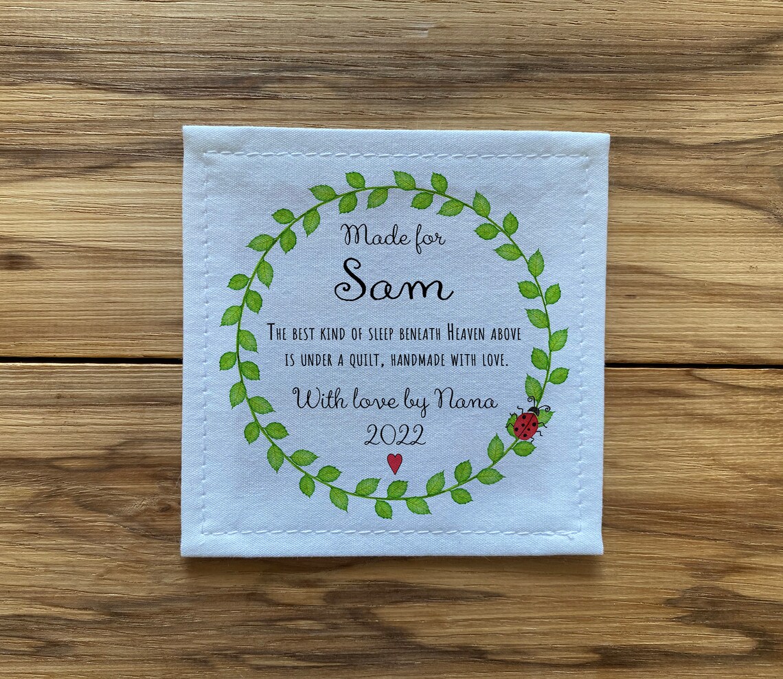 Quilt Labels Personalized Labels Handmade Labels Iron on - Etsy