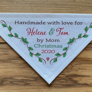 Christmas Corner Label, Christmas Tree Fabric, Quilt Labels, Christmas ...