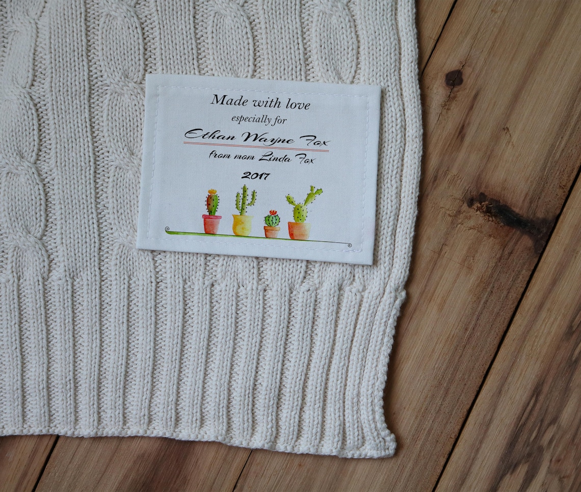 Quilt Labels Blanket Labels Custom Fabric Labels | Etsy