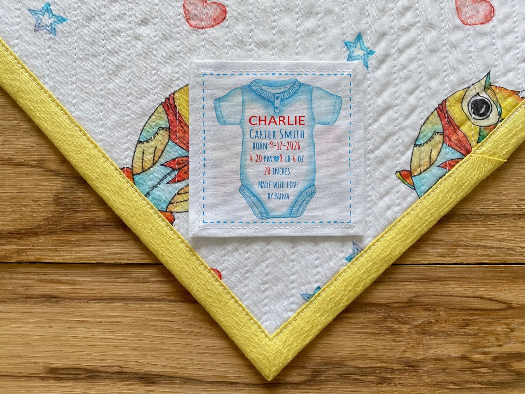 Custom Quilt Labels, Sewing Labels, Personalized Quilt Labels, Fabric ...