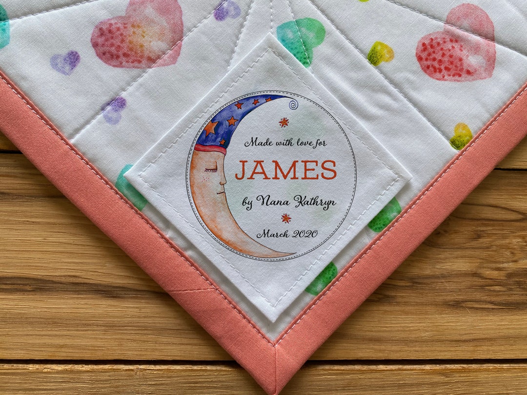 Large Quilt Label, Personalized Sewing Labels, Personalized Quilt ...