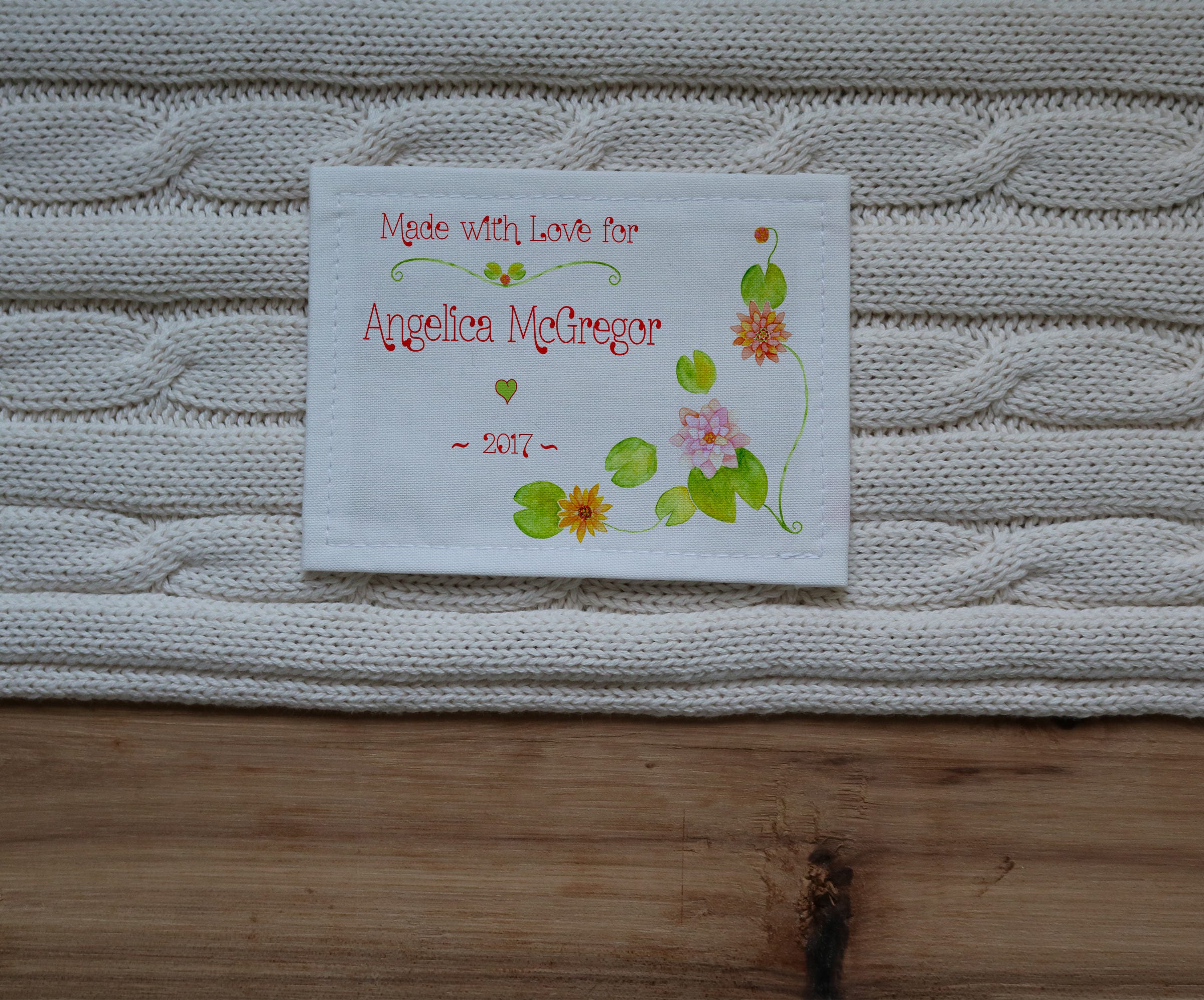 Large Sewing Labels Blanket Label Personalized Quilt Labels - Etsy