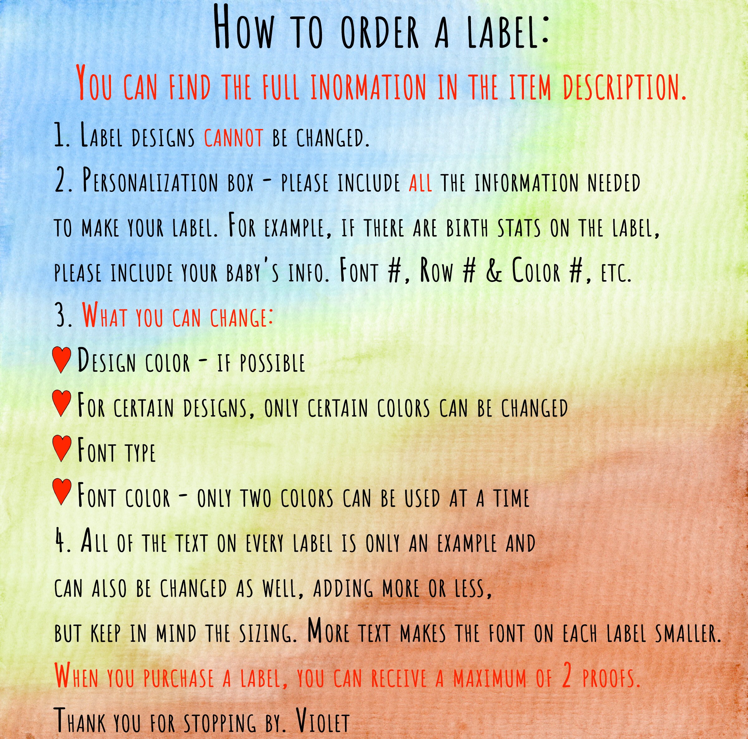 Large Quilt Labels Blanket Labels Personalized Sewing | Etsy