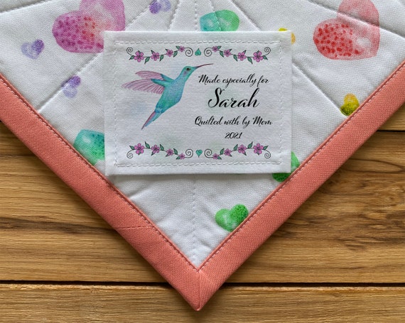 Personalized Sewing Labels Personalized Quilt Labels Fabric - Etsy
