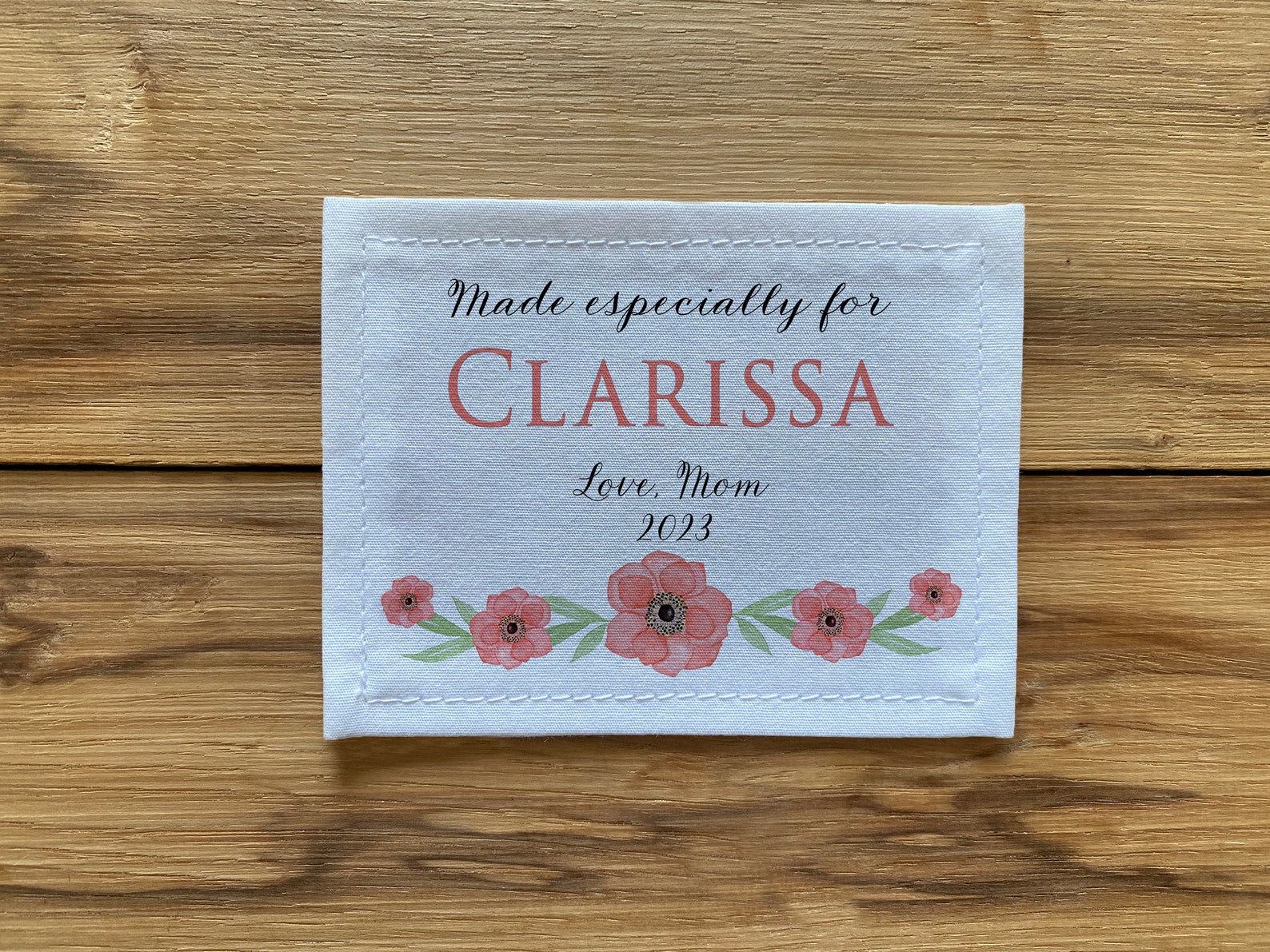 Large Personalized Sewing Labels Handmade Quilt Label Custom - Etsy