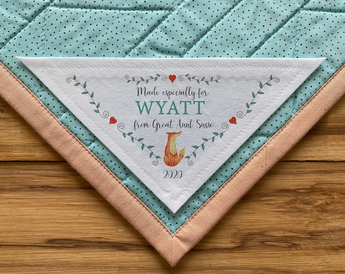 Large Triangle Quilt Label Personalized Sewing Labels - Etsy