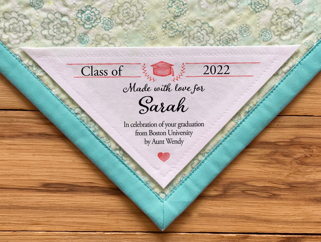 Corner Quilt Label, Personalized Sewing Labels, Sewing Handmade Quilts ...