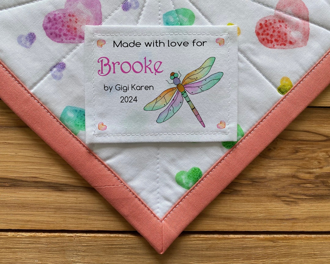 Large Quilt Labels, Sewing Labels | Personalized Quilt Labels, Baby Boy ...