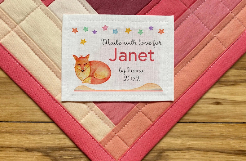 Quilt Labels Personalized Quilt Labels Quilt Patch Custom - Etsy