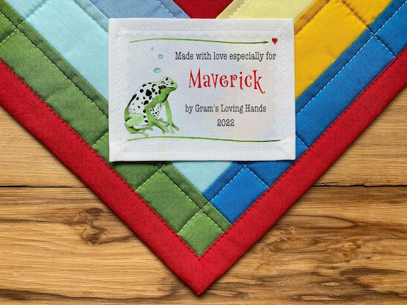 Large Quilt Labels Blanket Label Personalized Quilt Labels - Etsy