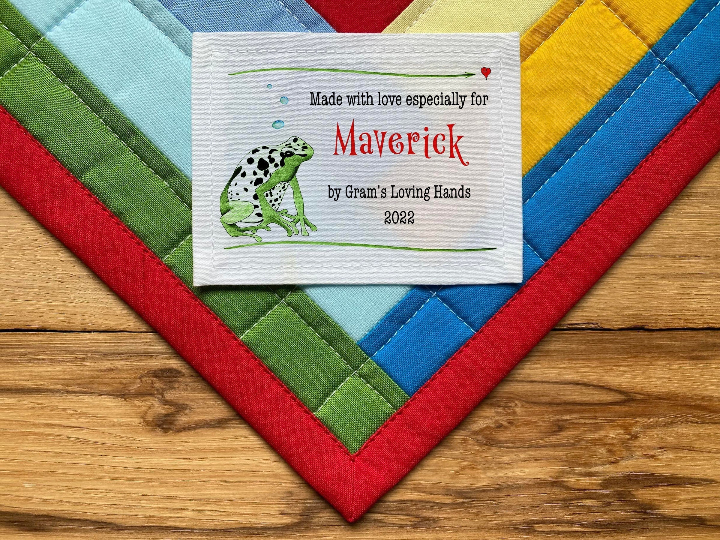 Large Quilt Labels Blanket Label Personalized Quilt Labels - Etsy