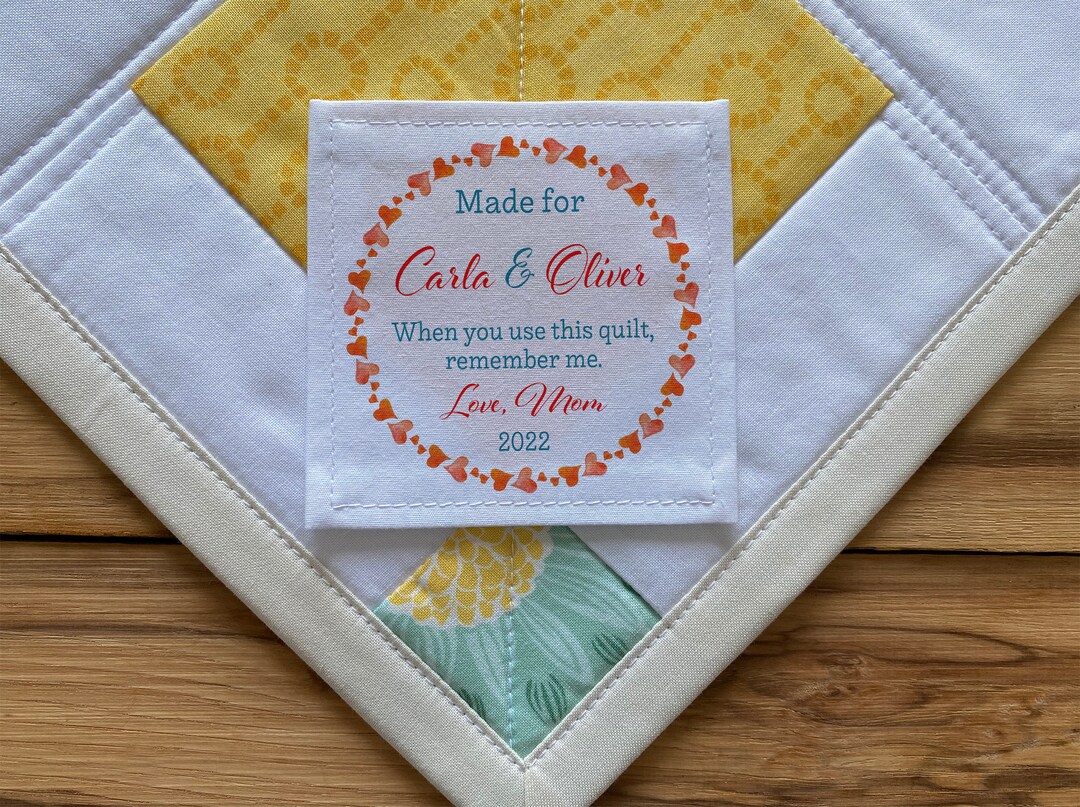 Fabric Labels,personalized Quilt Patterns, Knitting Label, Labels With ...