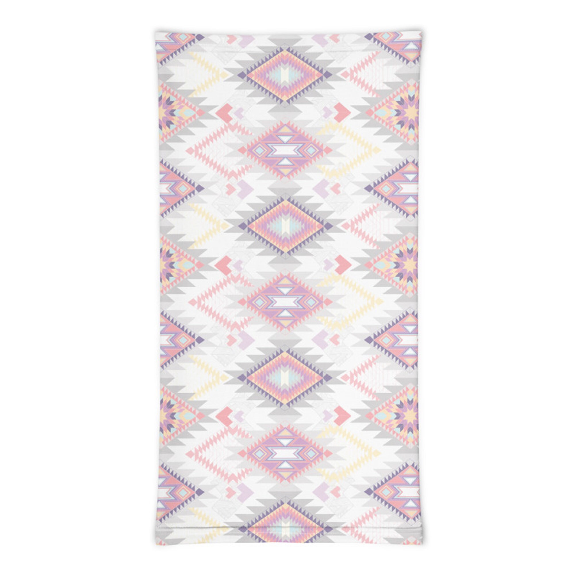 Pastel Pink Aztec Tribal Face Covering Neck Gaiter | Etsy