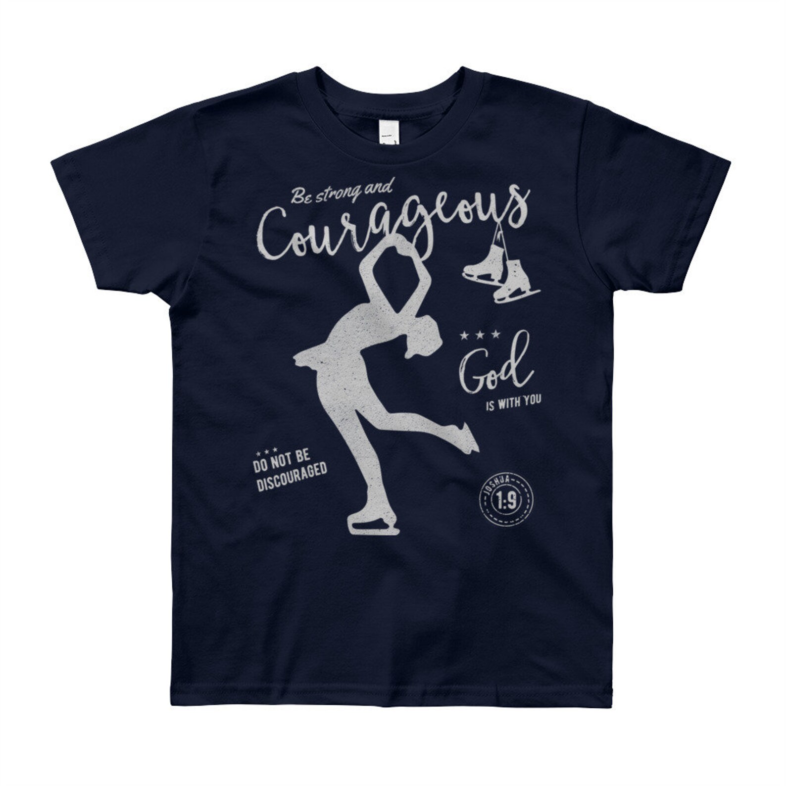 Christian Bible Verse Ice Skating Youth Short Sleeve T-shirt - Etsy