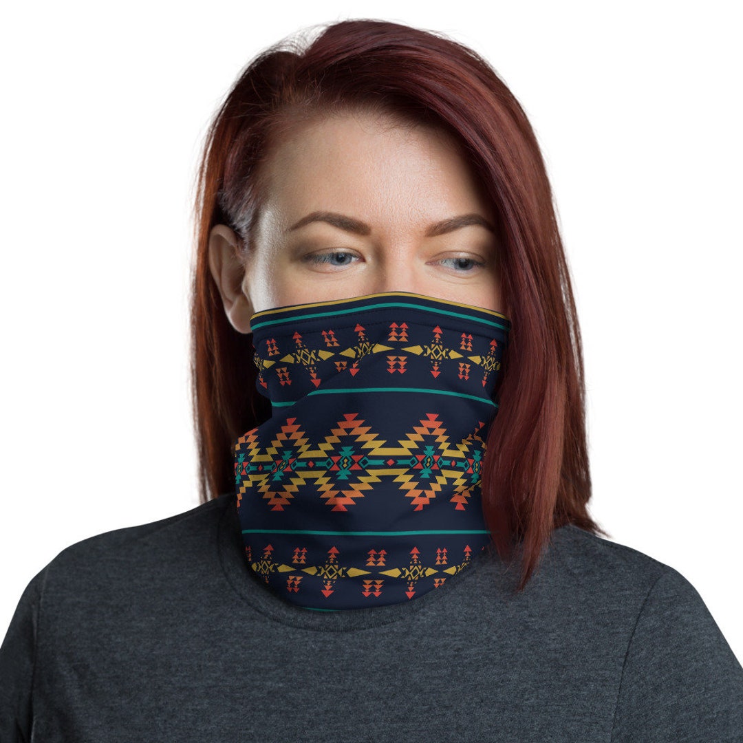 Tribal Southwest Aztec Face Mask Neck Gaiter Face Covering - Etsy