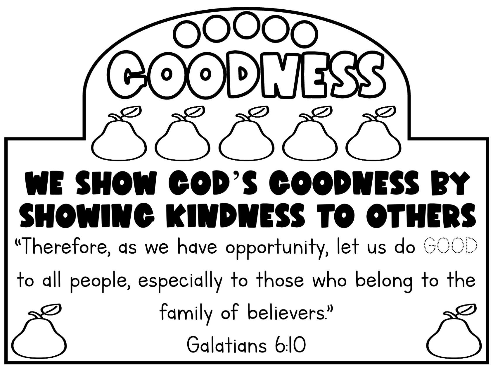 Fruit of the Spirit Coloring Crown Headband, Printable Kids Bible Verse ...