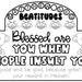 Beatitudes Coloring Crown Headband, Printable Kids Bible Verse ...
