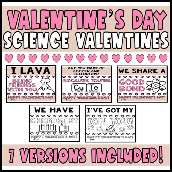 Science Valentine - Etsy