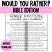 Bible Would You Rather Game, Bible This or That, Printable Church Game ...