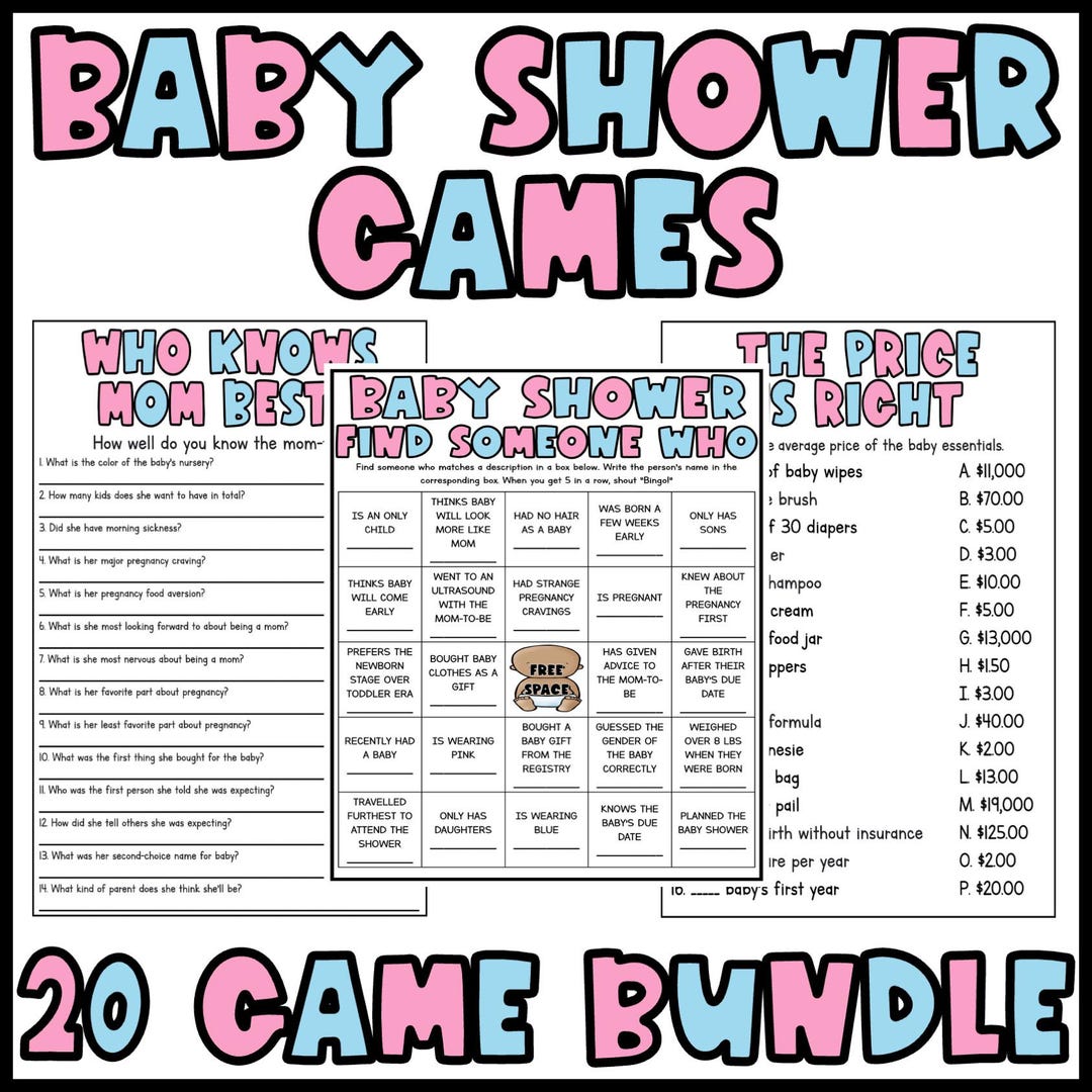 Funny Baby Shower Activities, Questions About the Parents Baby Shower ...