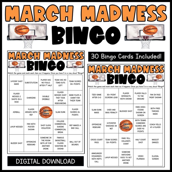 March Madness - Etsy