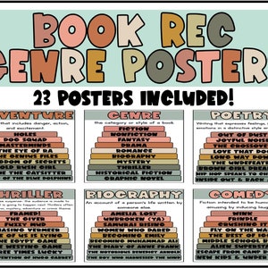 ELA Posters, DIGITAL Classroom Printables, Genre Posters, Secondary ELA ...