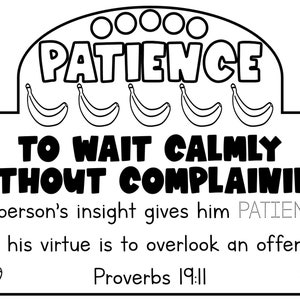 Fruit of the Spirit Coloring Crown Headband, Printable Kids Bible Verse ...