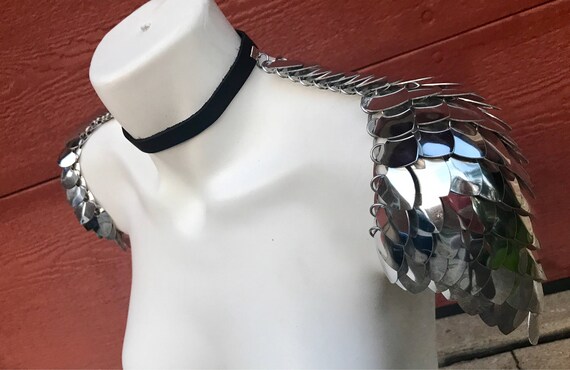 Scale Mail Shoulders Armor Shoulders Scale Mail Pauldrons | Etsy