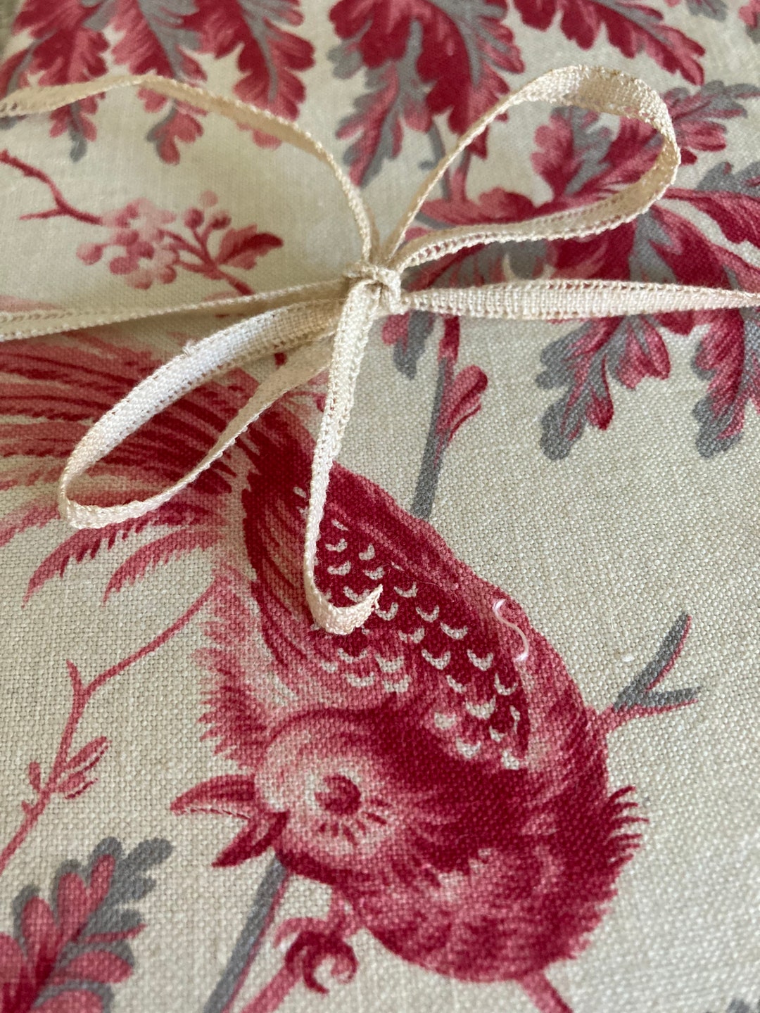 Two Old Books Covered in Antique French Fabric. - Etsy