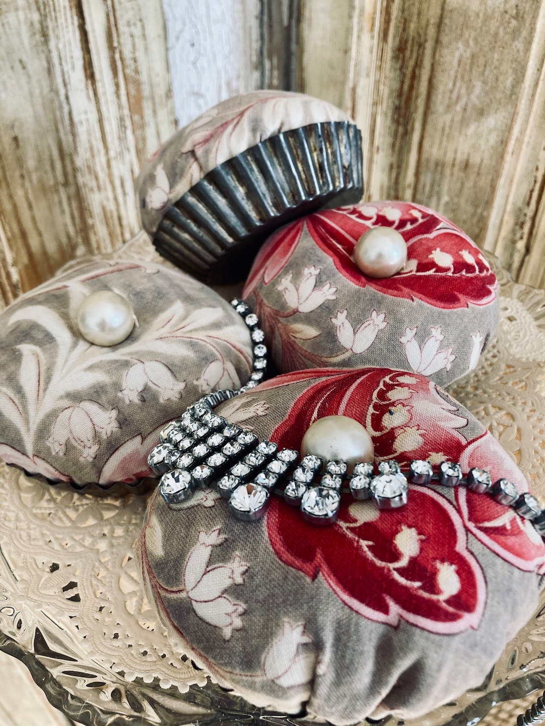 A Duo of Cakes Made With Antique French Textiles. - Etsy