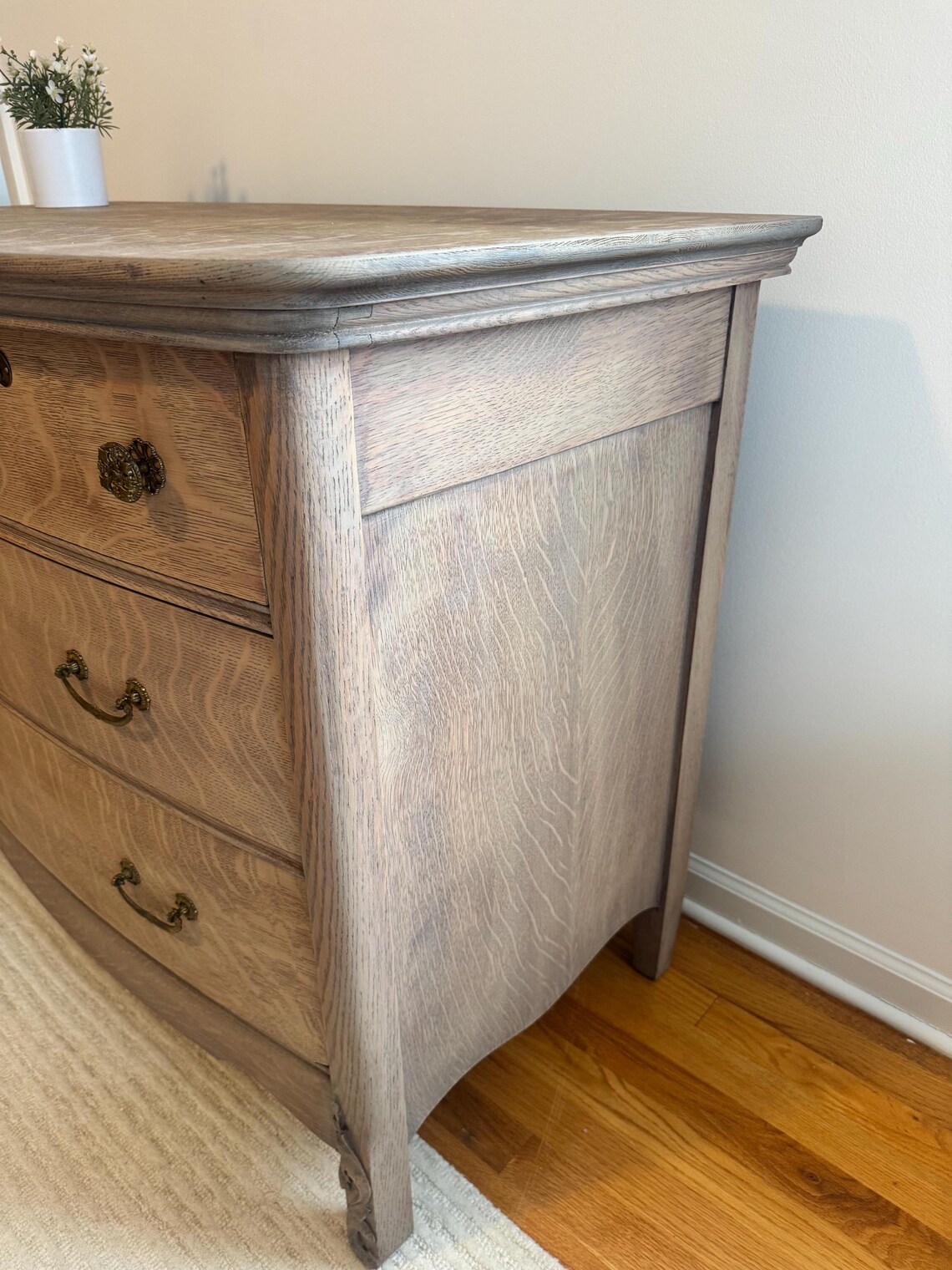 AVAILABLE - Antique Whitewashed Chest of Drawers - Etsy