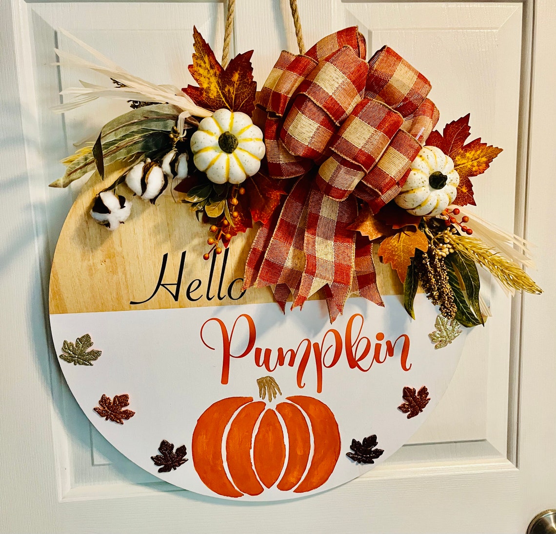Hello Pumpkin Fall Sign - Etsy