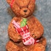 Set of 3 Resin Christmas Teddy Bears - Etsy