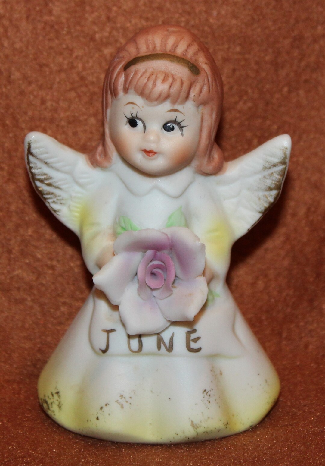 Vintage Porcelain June Angel Figurine - Etsy