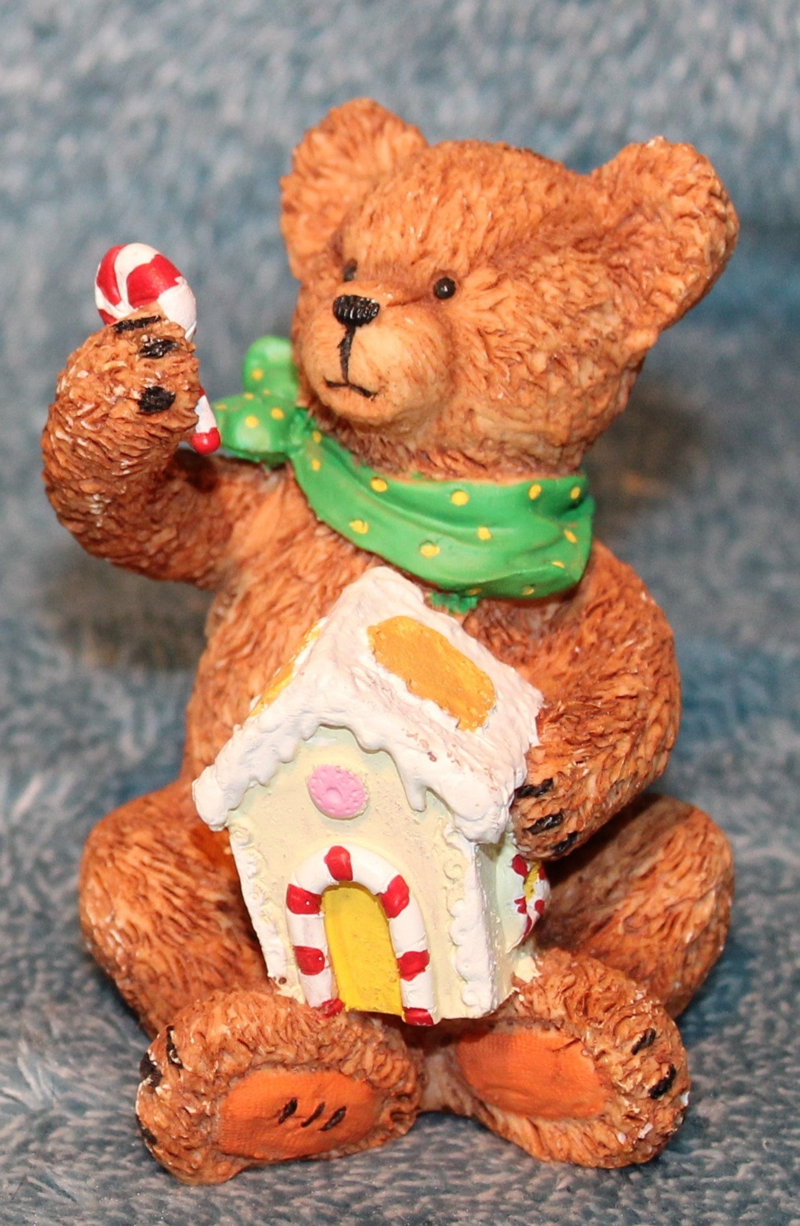 Set of 3 Resin Christmas Teddy Bears - Etsy
