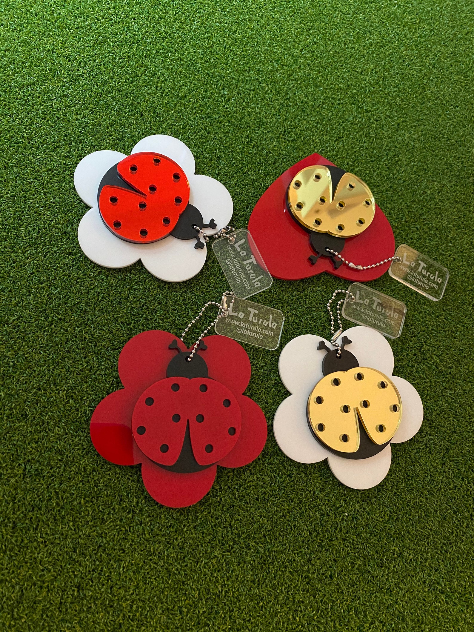 Designer Ladybug Key Ring - Etsy