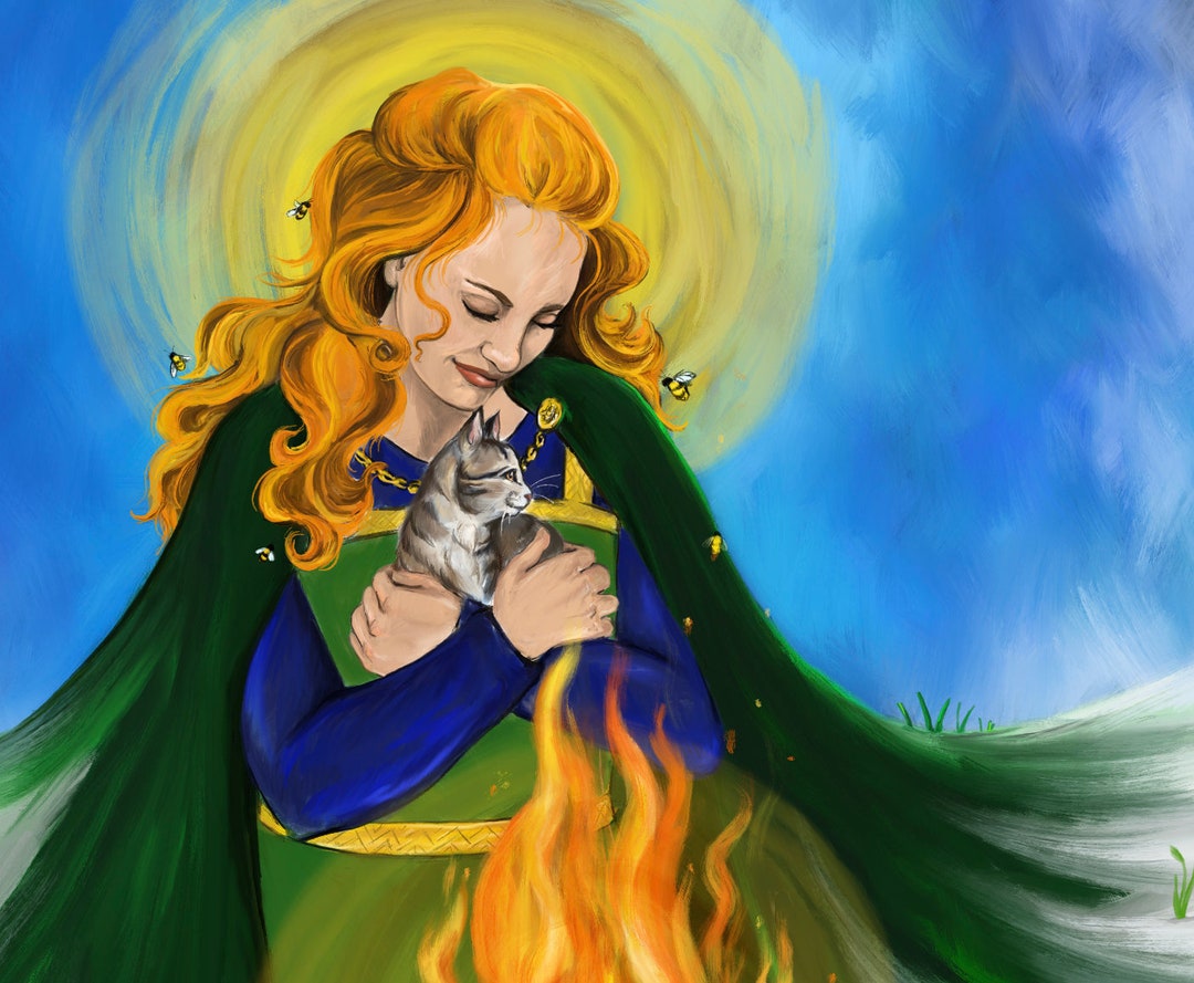 Saint Brigid/goddess Brigit Painting and Activity - Etsy
