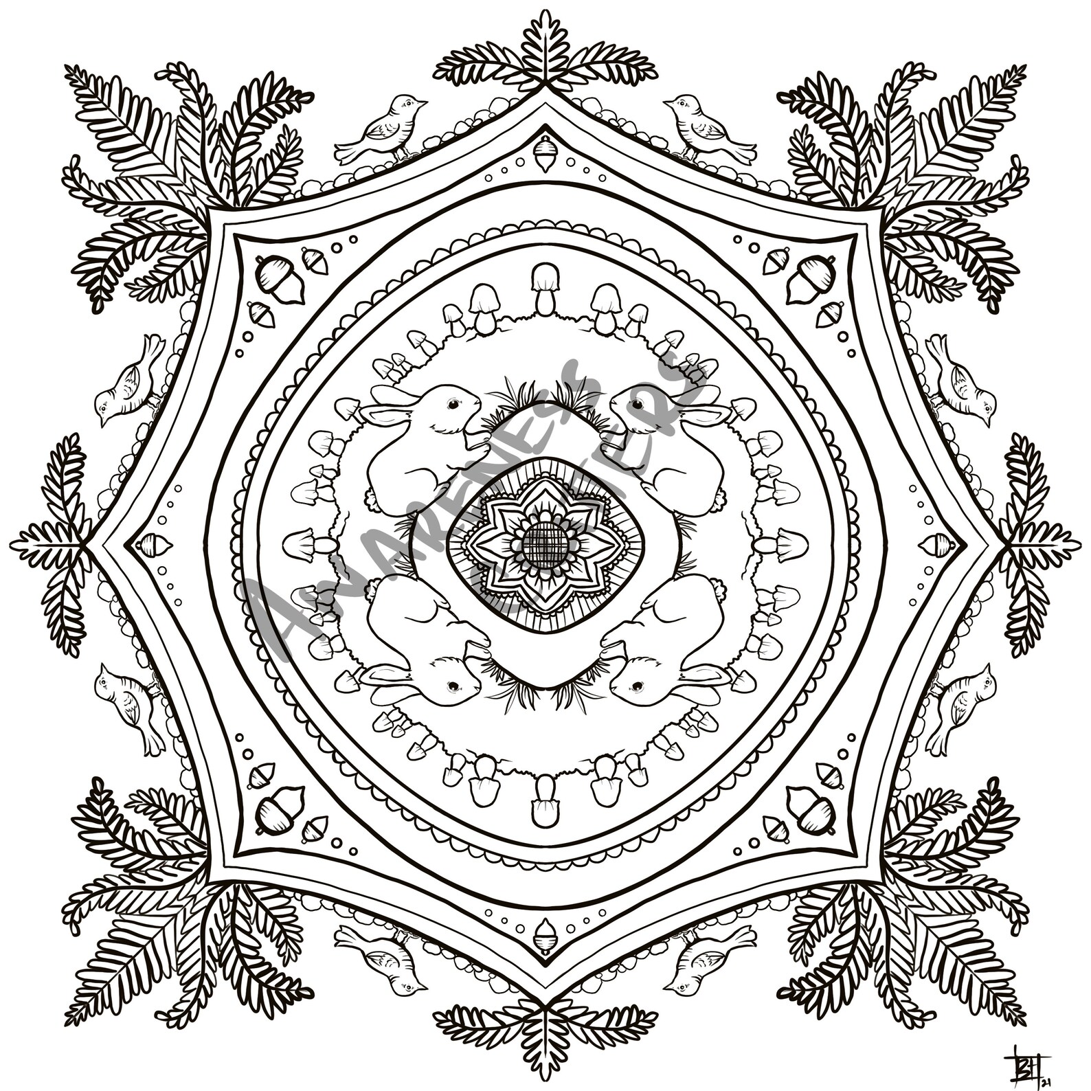 Nature Themed Coloring Pages - Etsy Canada