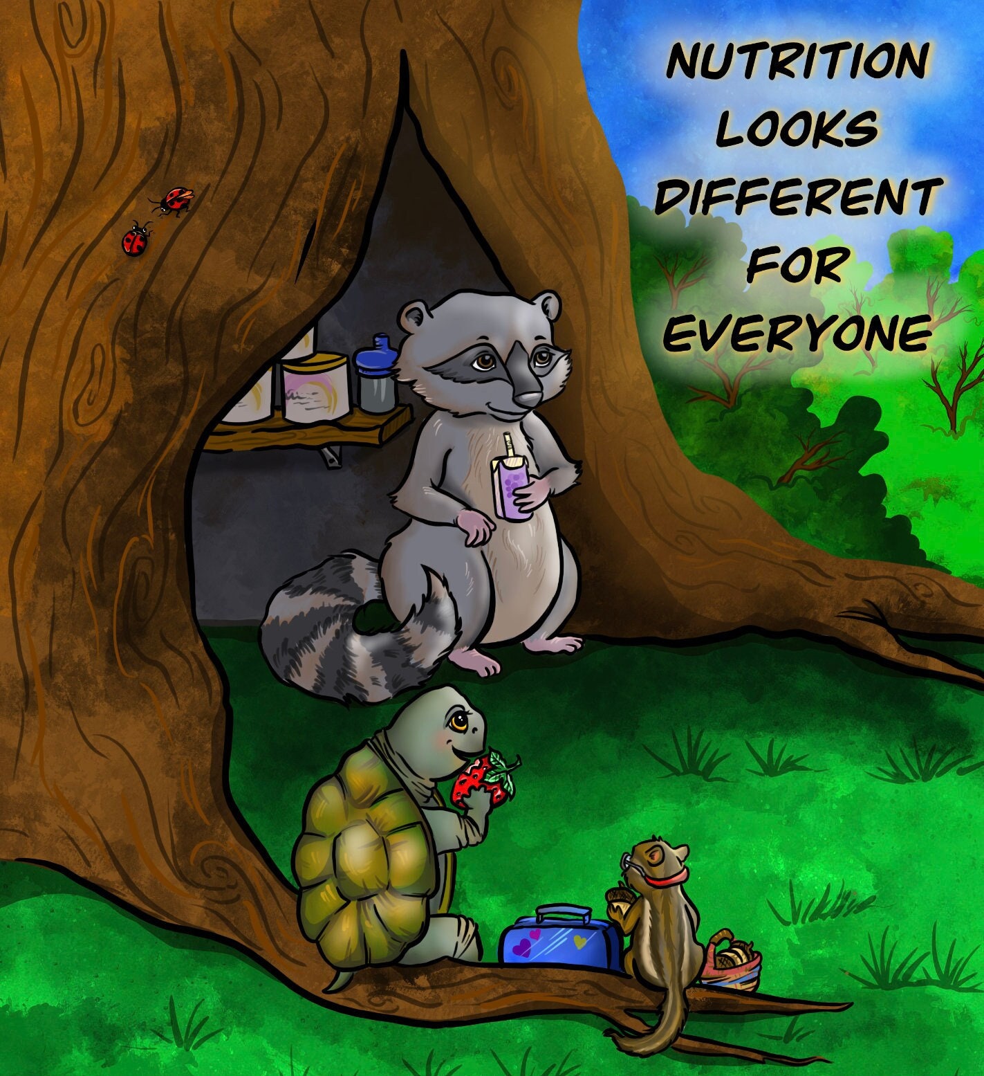 Allergy/eoe Awareness Critter Poster and Coloring Page - Etsy