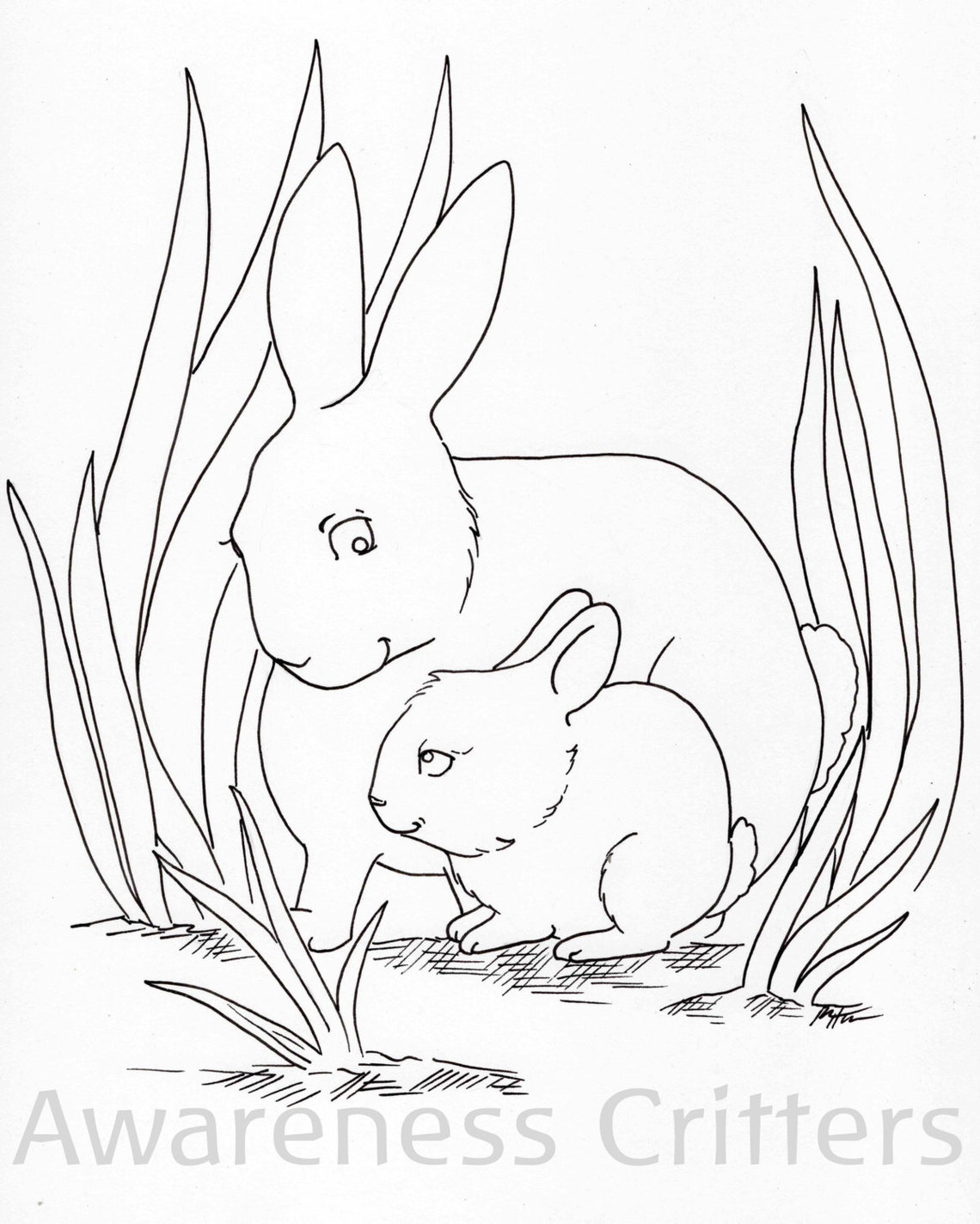 Animal Family Coloring Page Packet - Etsy