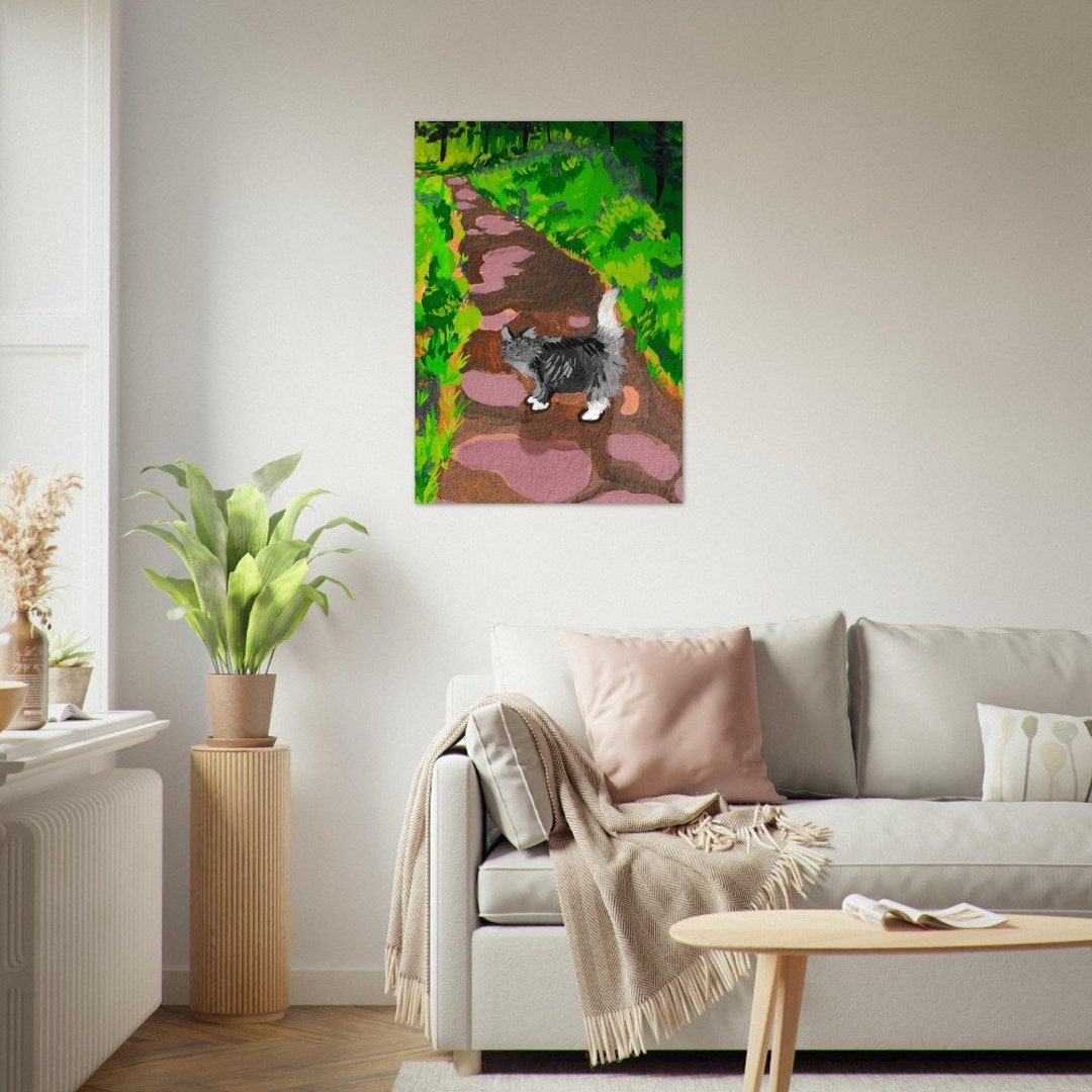 Norwegian Forest Cat Painting Premium Matte Paper Poster - Etsy