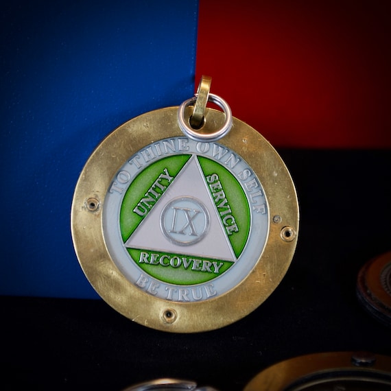 AA Keychain Alcoholics Anonymous | Etsy