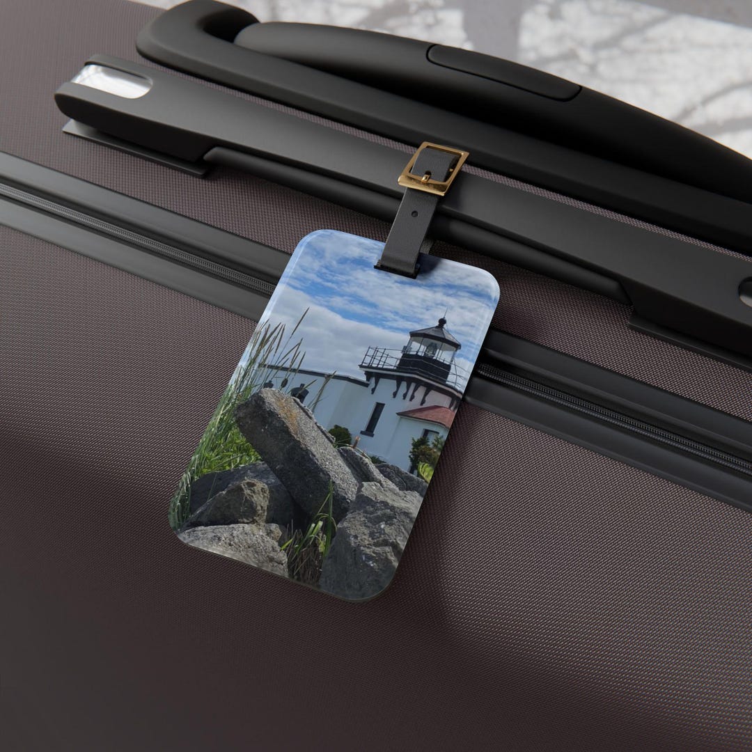 Personalized Lighthouse Luggage Tag Travel Accessory Sea Lover’s Gift ...