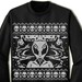 Alien Ugly Christmas Sweater. Space. UFO I Want to Believe Christmas ...