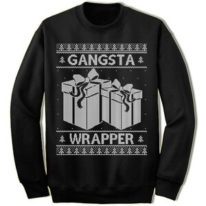 Gangsta Wrapper Ugly Christmas Sweater. Funny Christmas Sweater Gift ...