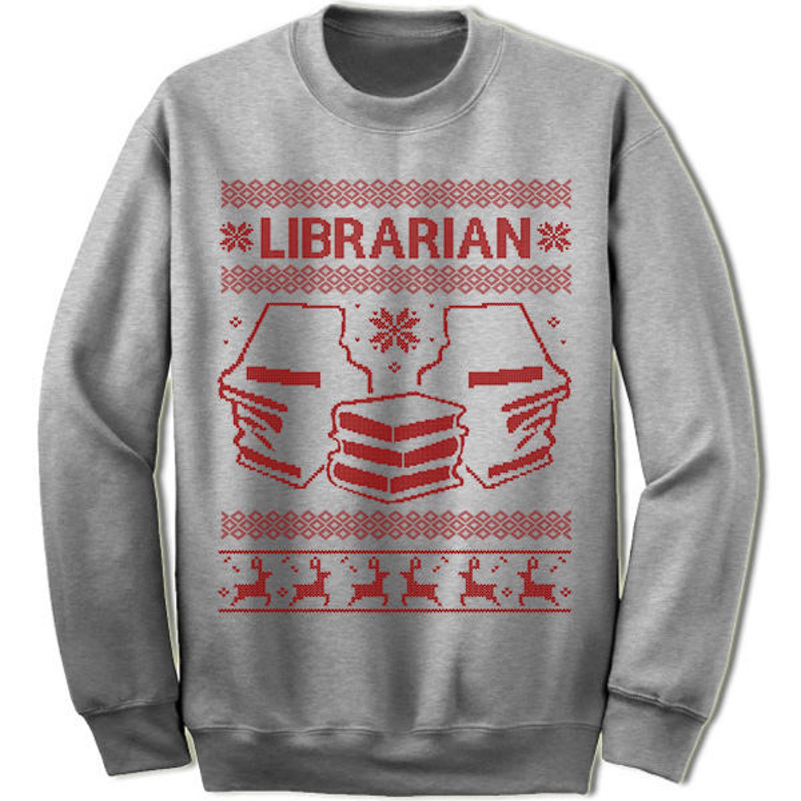 Librarian Ugly Christmas Sweater. Gift. Library Ugly - Etsy