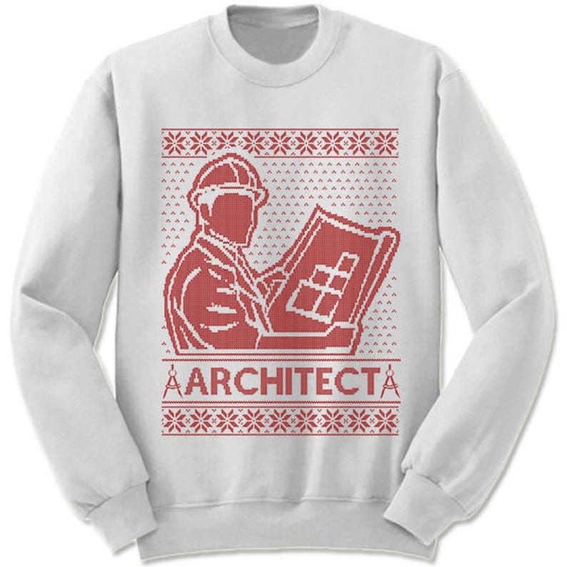 Architect Ugly Christmas Sweater. Gift. Builder Ugly Sweater. - Etsy